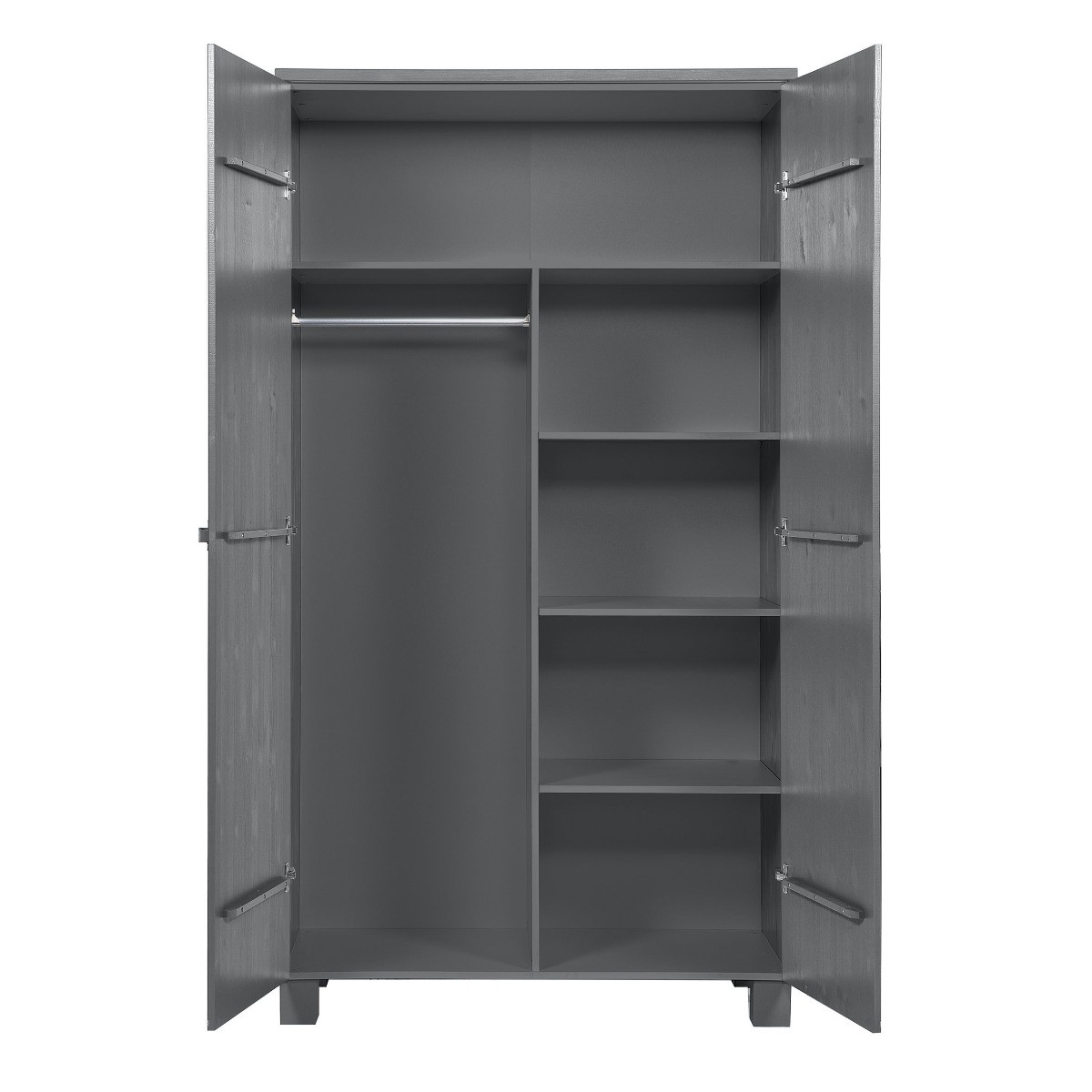 Woood Kast Dennis Steel Grey Geborsteld online kopen? | BabyPlanet